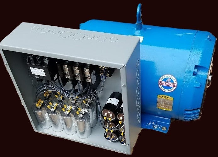 100HP Cnc Voltage Balanced 3 Phase Rotary Converter (refurb motor ...